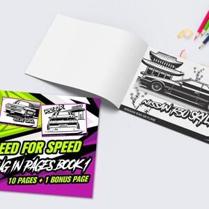 Coloring in Pages Racing JDM Race Cars - Etsy