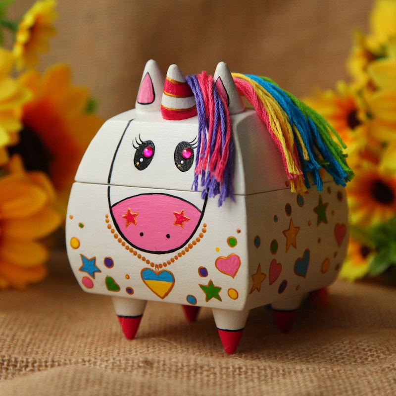 Unicorn Box - Etsy