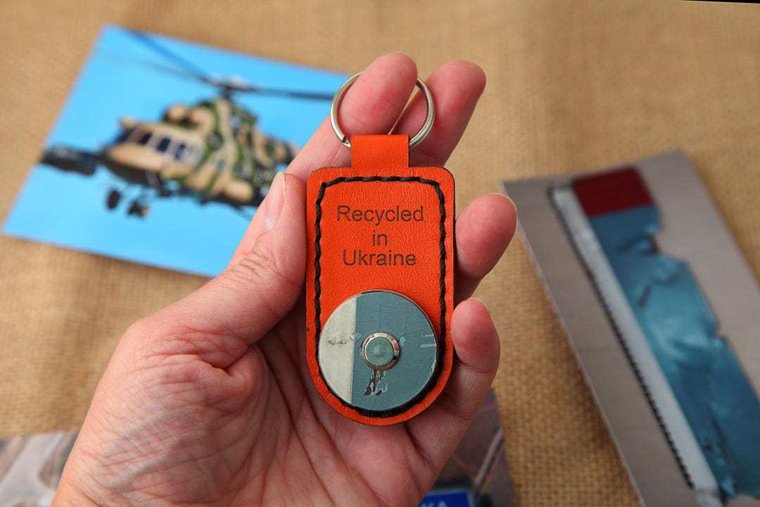 Aircraft Keychain, Piece of Russian Helicopter, Mi-8, Keychain From ...