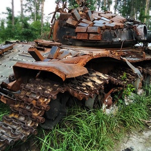 Piece of Russian Tank, Panzer Statuette, T-72, Russian Tank, Made in ...