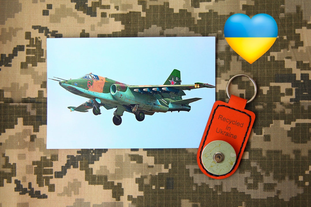 Aircraft Keychain, Aircraft Keyring, SUKHOI, SU-25, Piece of Russian ...