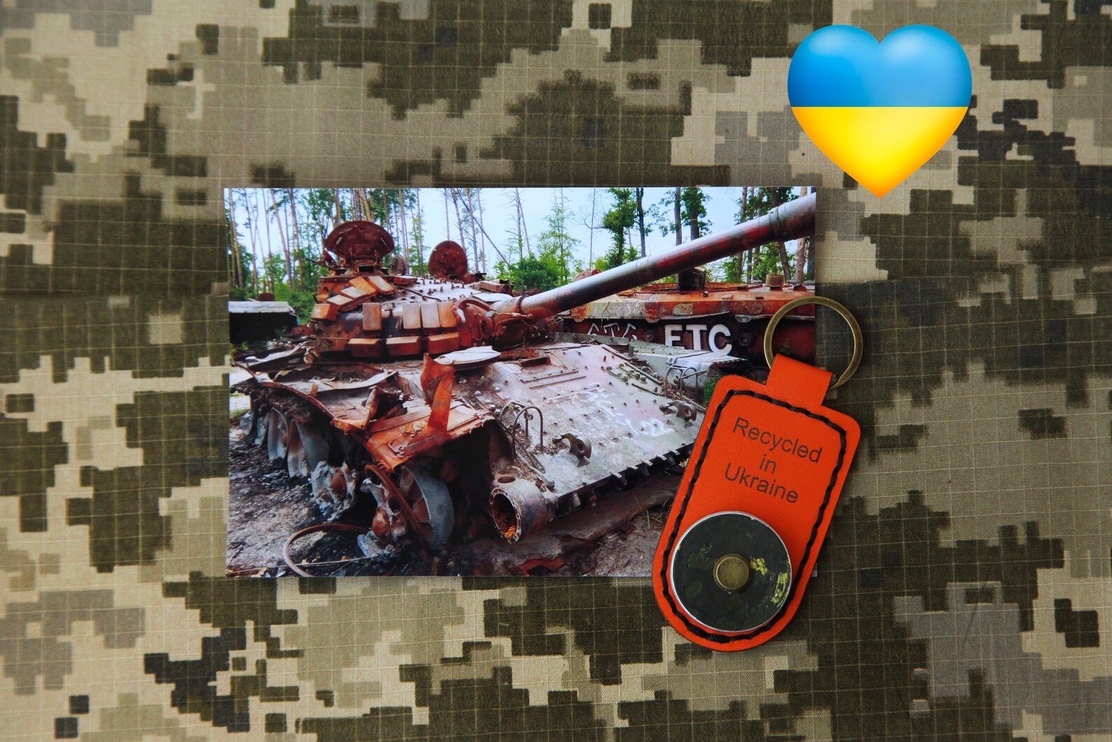 Piece of Russian Tank, Made in Russian Recycled in Ukraine, Panzer ...