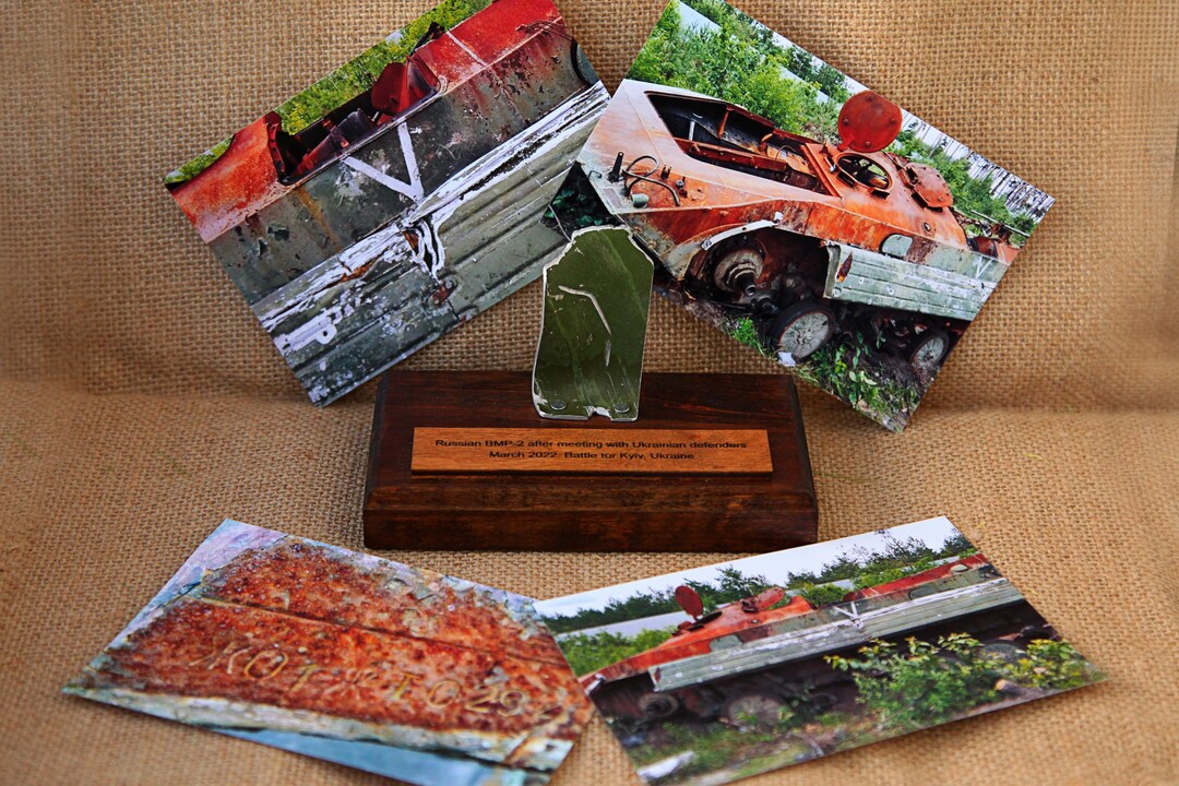 Piece of Russian BMP-2, Russian Tank, Panzer Statuette, Made in Russian ...