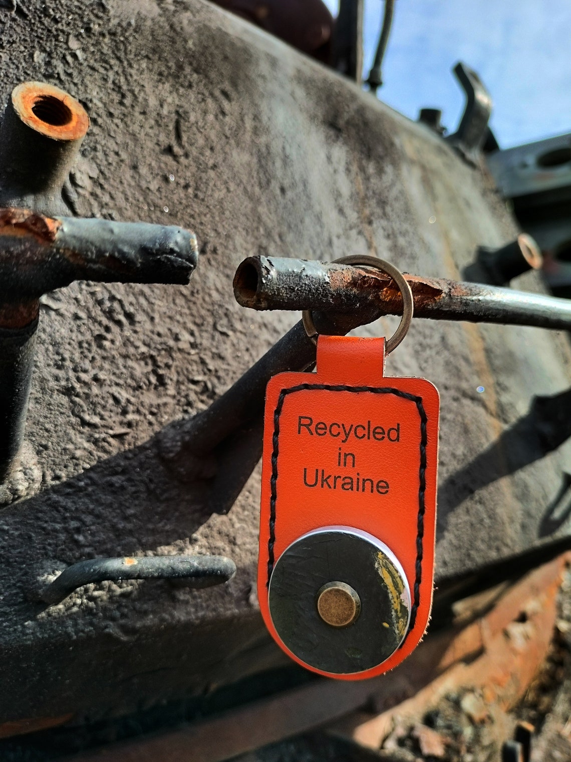 Piece of Russian Tank, Made in Russian Recycled in Ukraine, Panzer ...