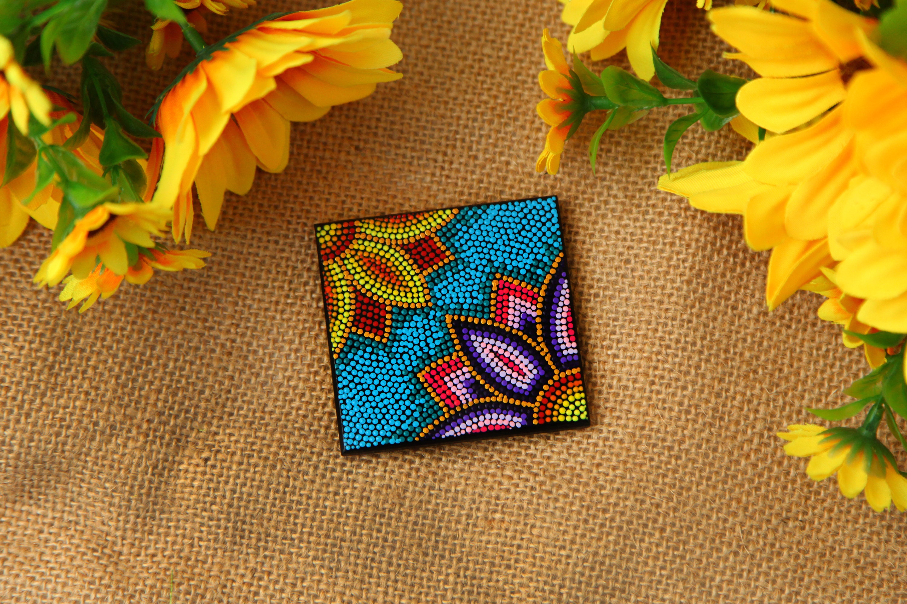 Ukrainian Wooden Magnet Hand Painted Wooden Fridge Magnet - Etsy