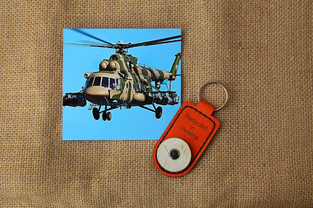 Aircraft Keychain, Piece of Russian Helicopter, Mi-8, Keychain From ...