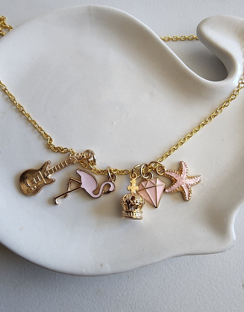 Personalized Gold Filled Custom Charm Necklace, Personalized Charm ...