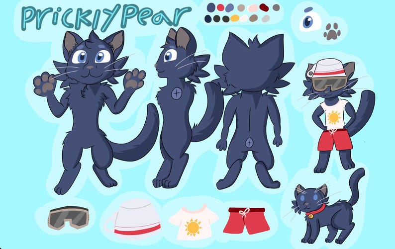 Fursona Reference Sheet Commissions - Etsy