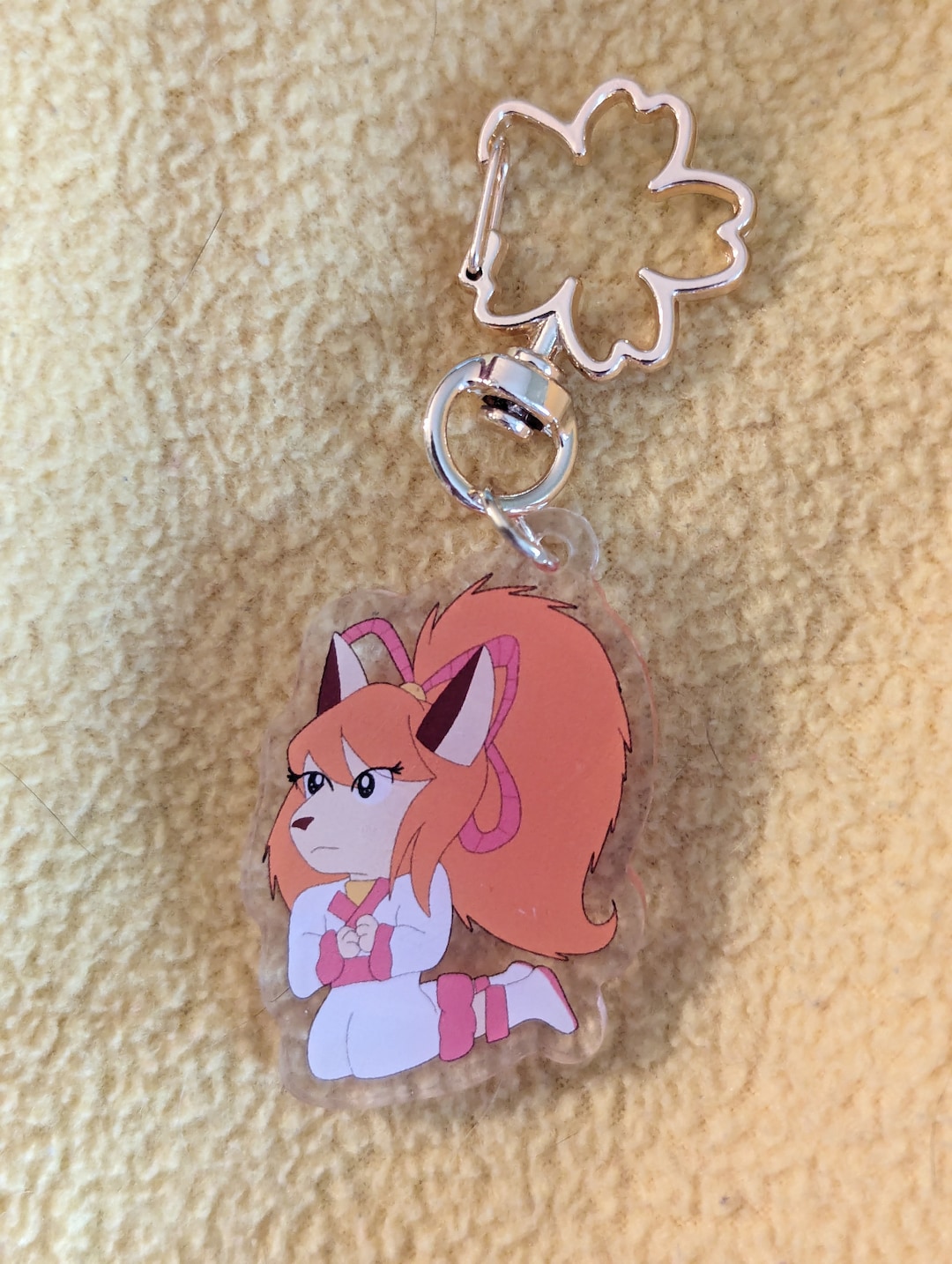 Undertale Yellow Ceroba Ketsukane Acrylic Keychain (double Sided) - Etsy