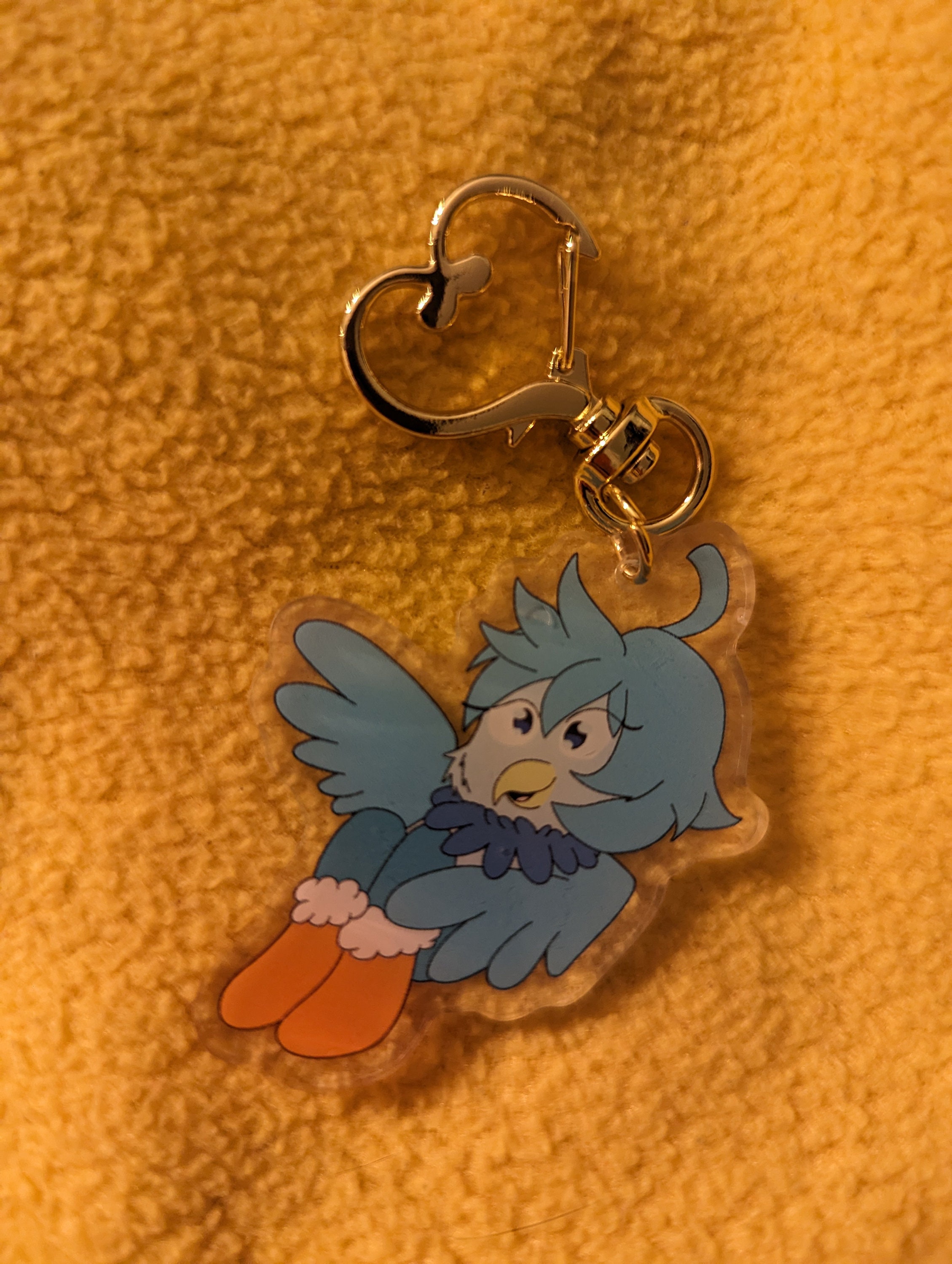 Undertale Yellow Martlet Acrylic Keychain (double Sided) - Etsy