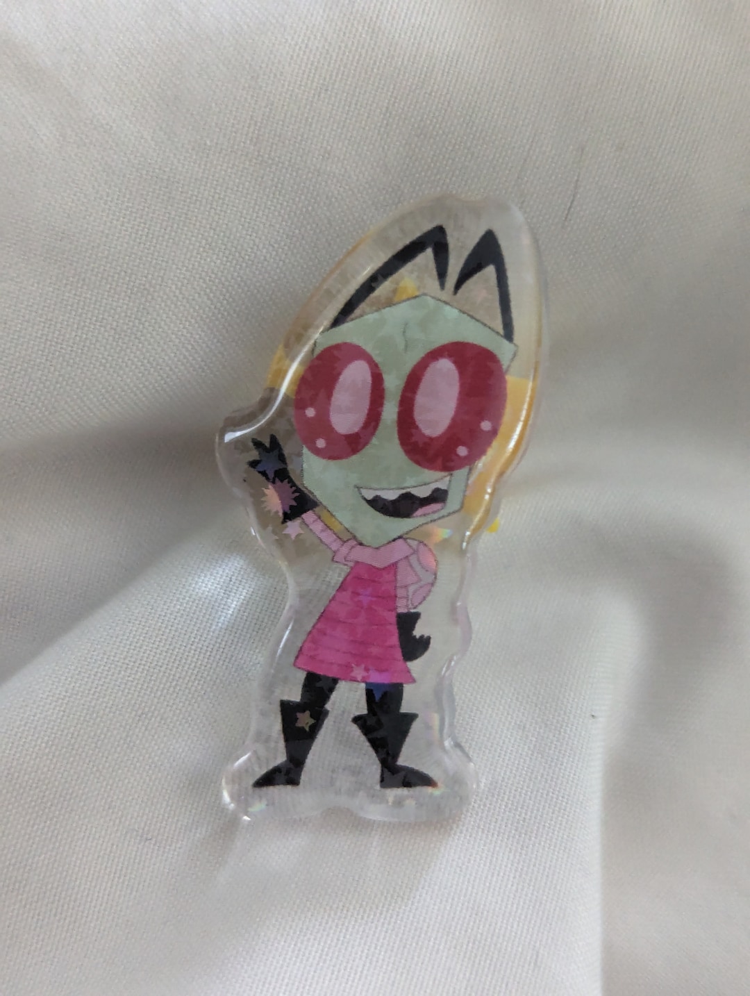 Invader Zim Tiny Zim Acrylic Pin - Etsy