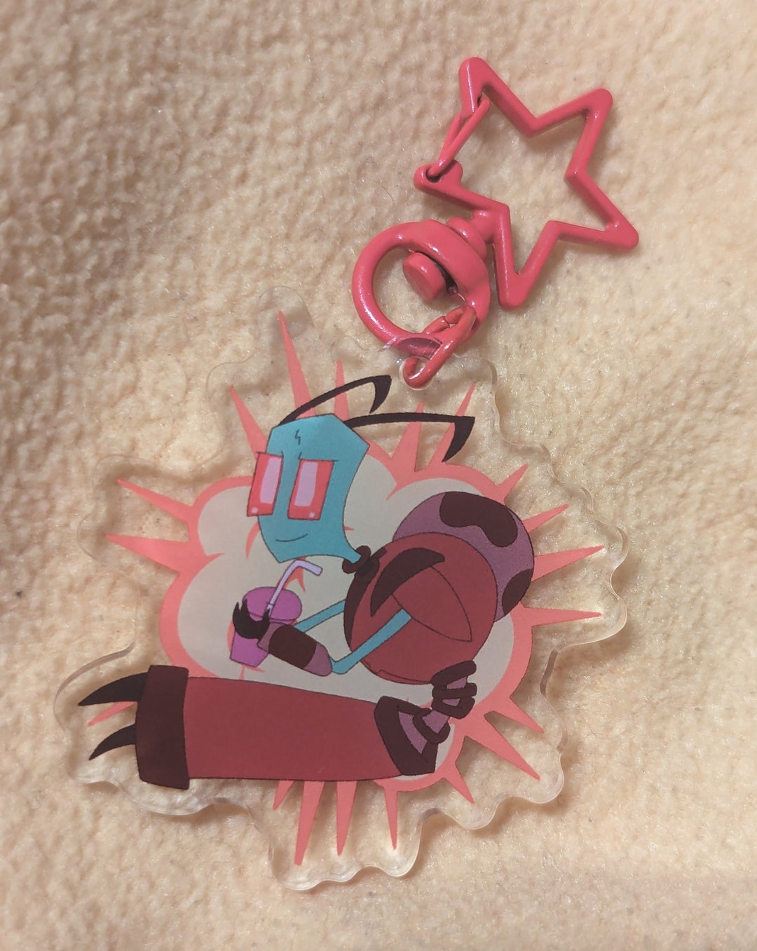 Invader Zim Almighty Tallest Red W/ Drink Acrylic Keychain (double ...