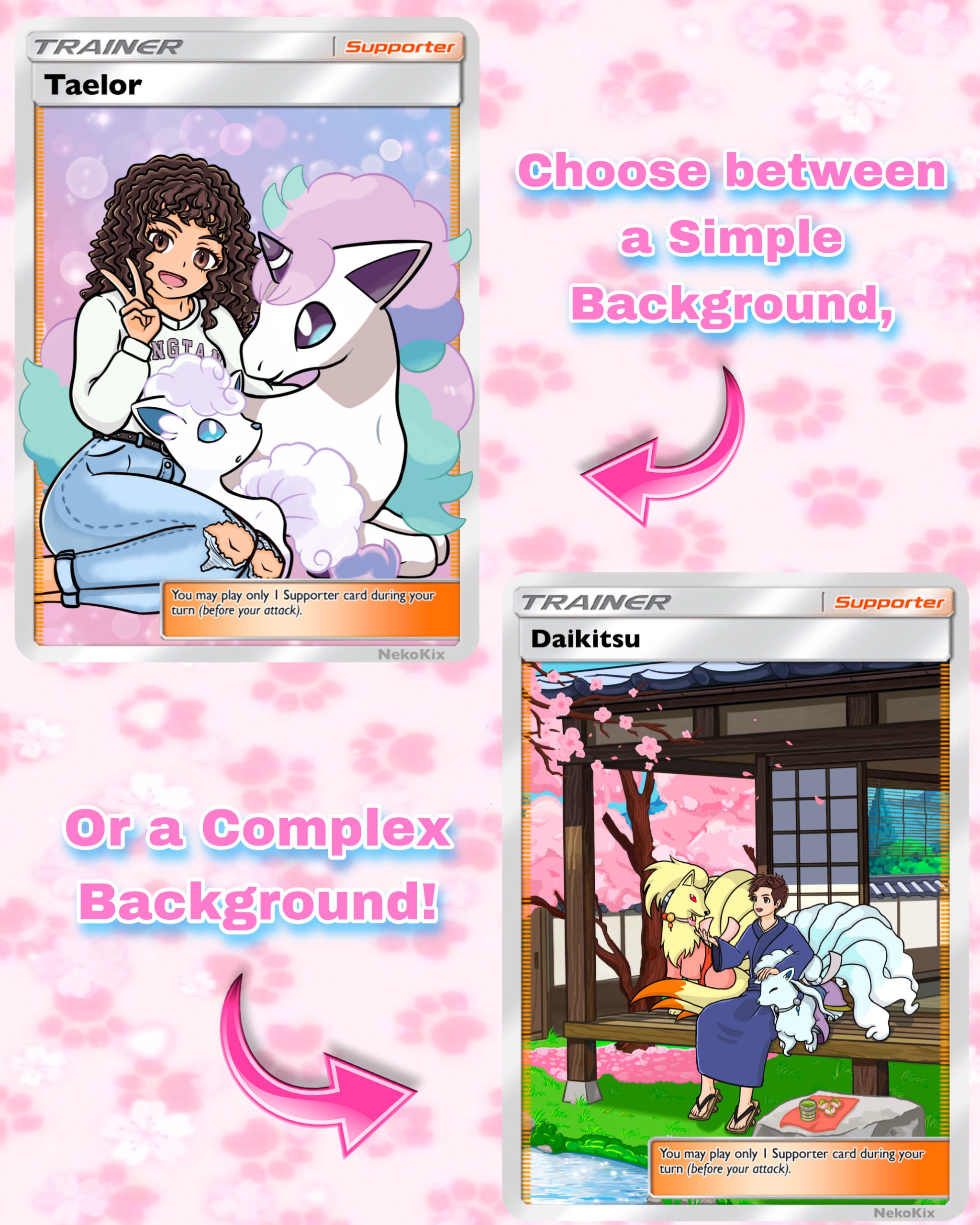 Custom Pokémon Cards - Etsy