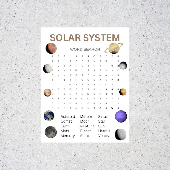 Respuestas Sopa De Letras Sistema Solar