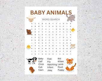 Mother to Be Word Search Printable With Answer Key - Etsy