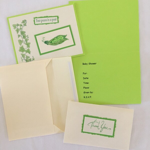 Two Peas in a Pod Invitation - Etsy