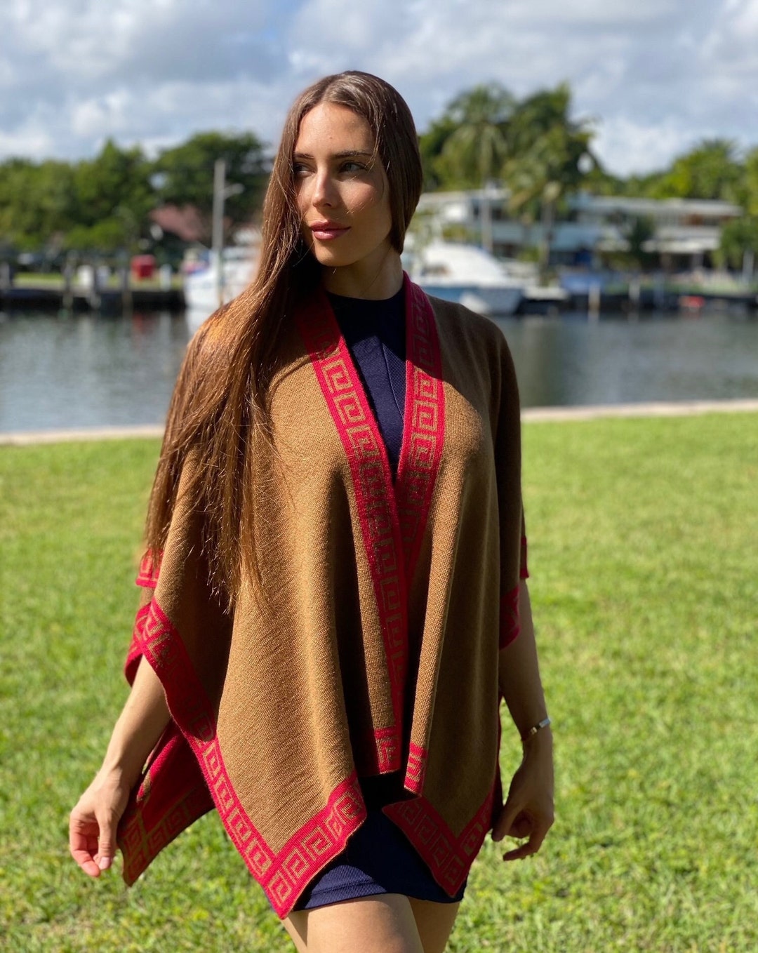 Alpaca Wool Poncho. Made in Peru - Etsy