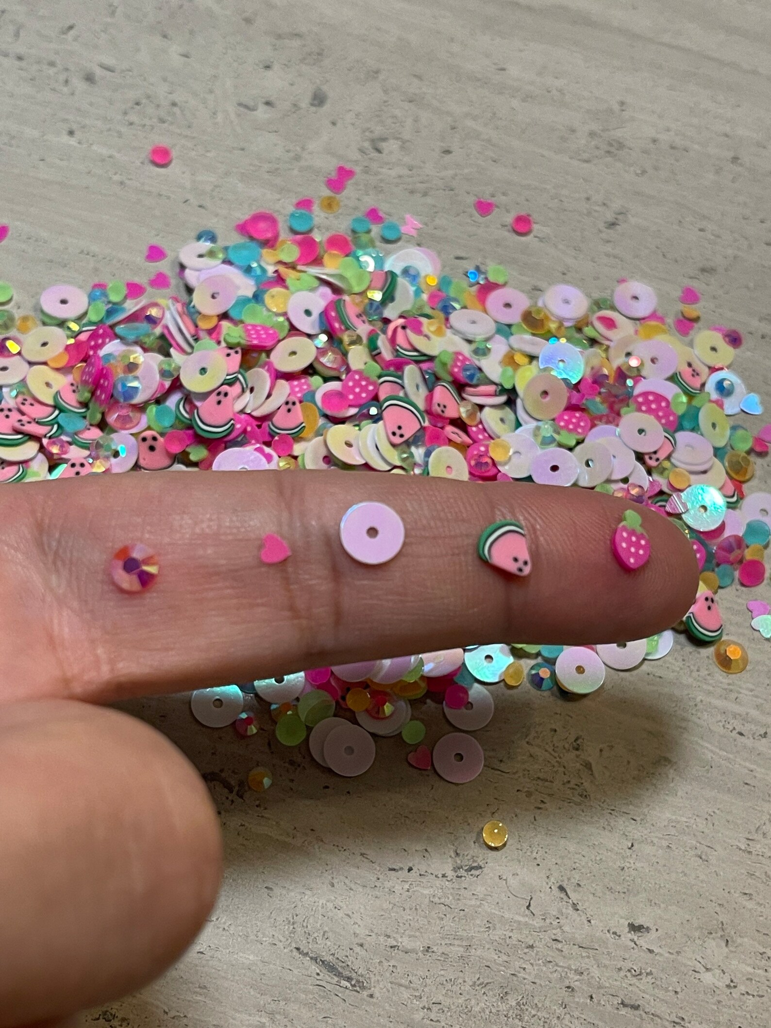 Rhinestone Sequin Mix “strawberry & Watermelon Surprise ...