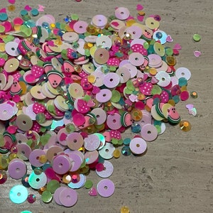 Rhinestone Sequin Mix “strawberry & Watermelon Surprise ...