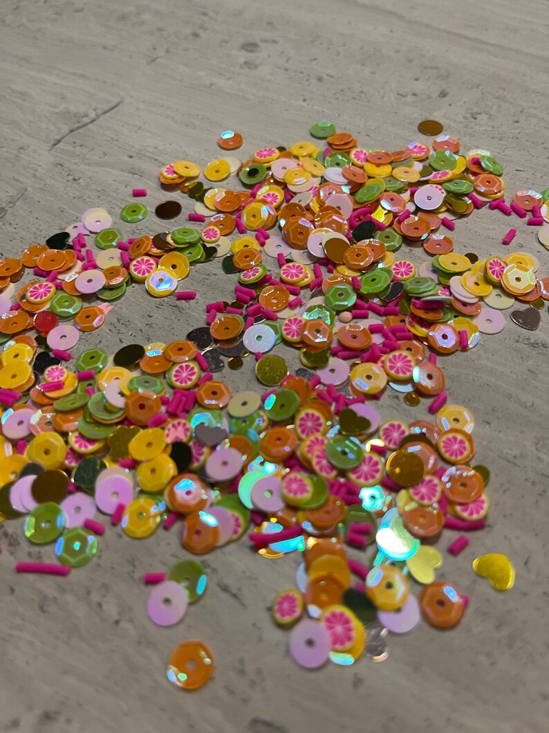 Rhinestone Sequin Mix “sweet Fruit Salad” | Embellishments | - Etsy