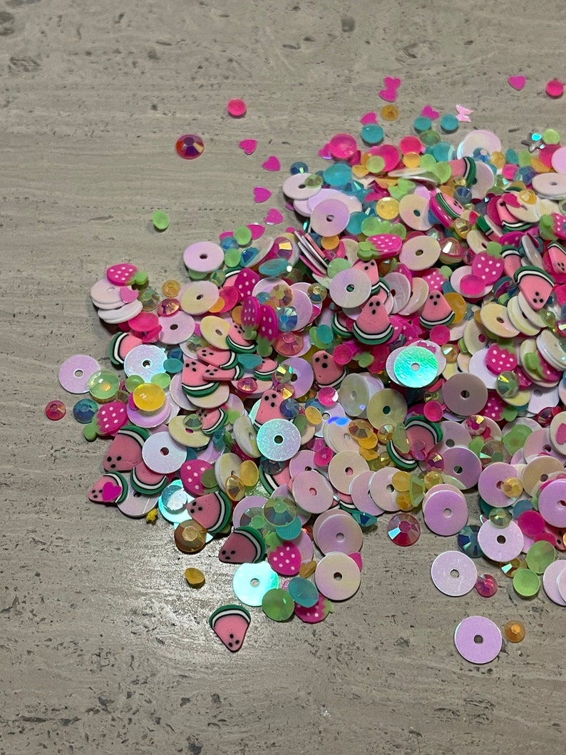 Rhinestone Sequin Mix “strawberry & Watermelon Surprise ...