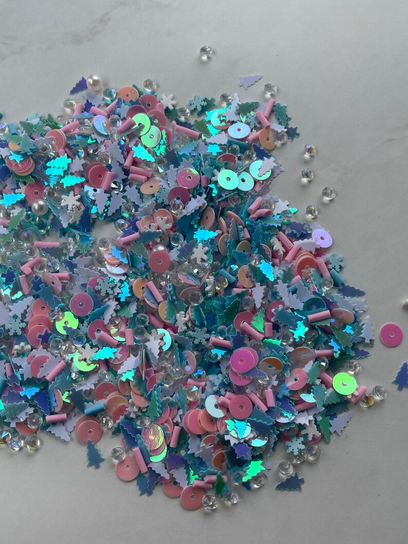 Christmas Rhinestone Sequin Mix “holiday Winter” | Cute Mix ...