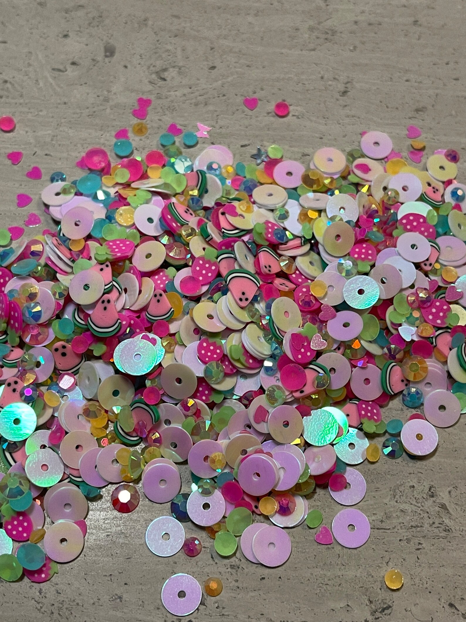 Rhinestone Sequin Mix “strawberry & Watermelon Surprise ...