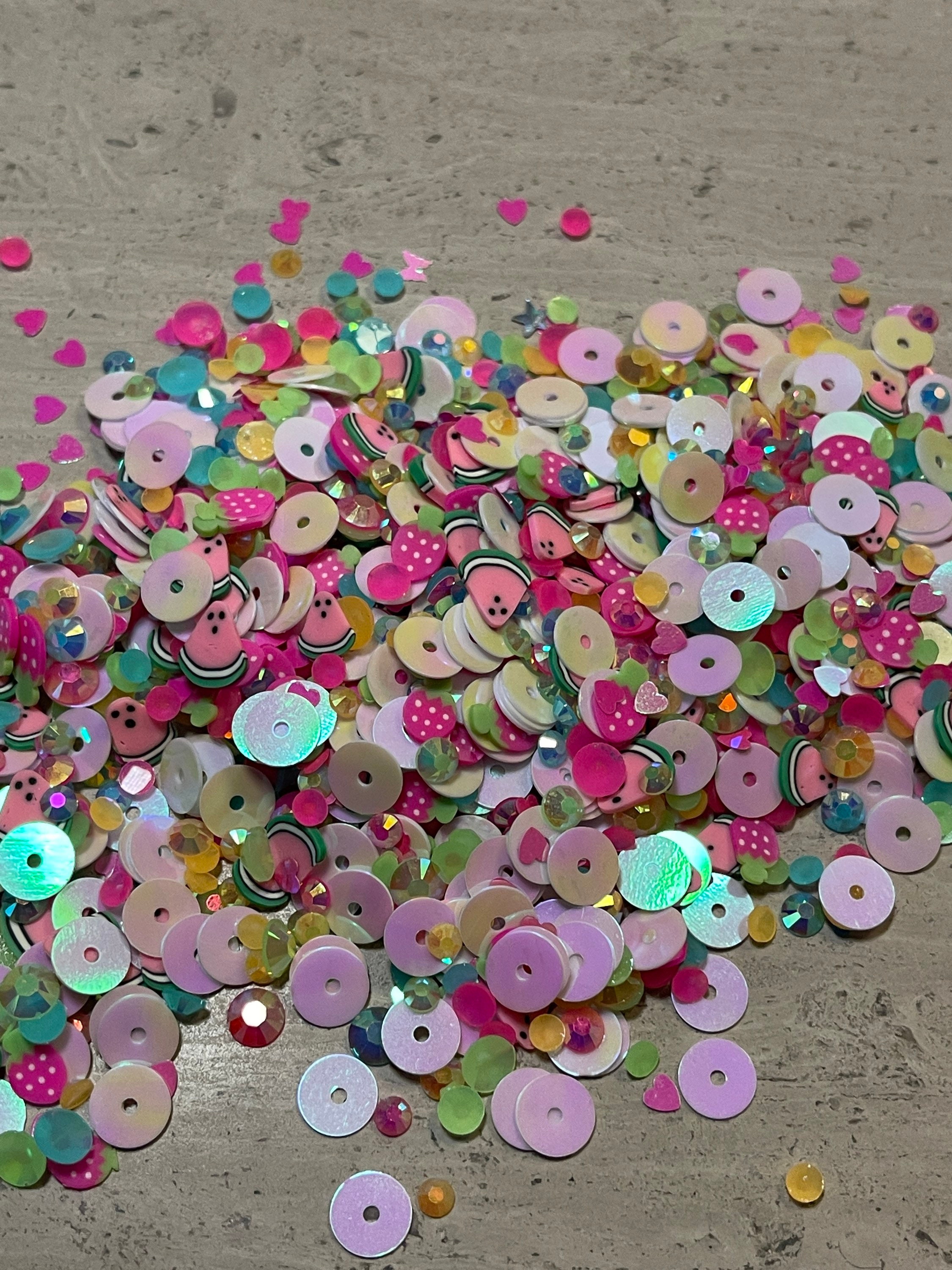 Rhinestone Sequin Mix strawberry & Watermelon Surprise Embellishments ...