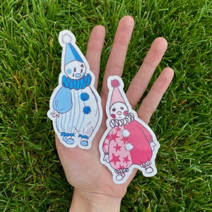 Clown Twin Stickers / Clown Sticker / Waterproof Sticker / Art Sticker ...