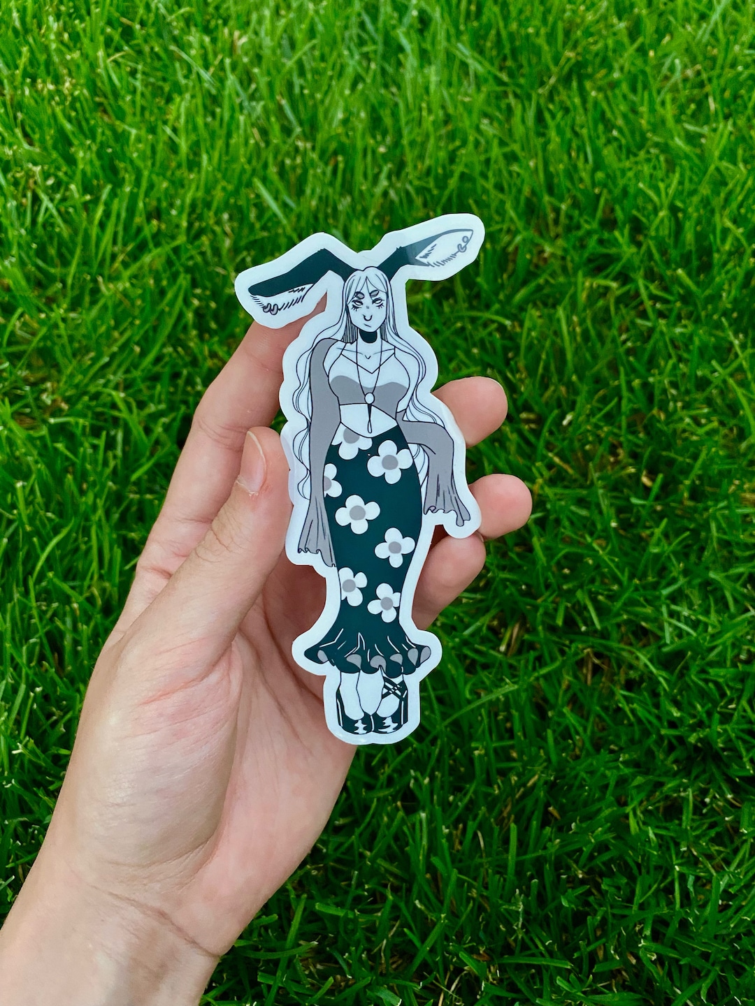 Bunny Girl Sticker / 4in Waterproof Sticker / Weatherproof Sticker ...