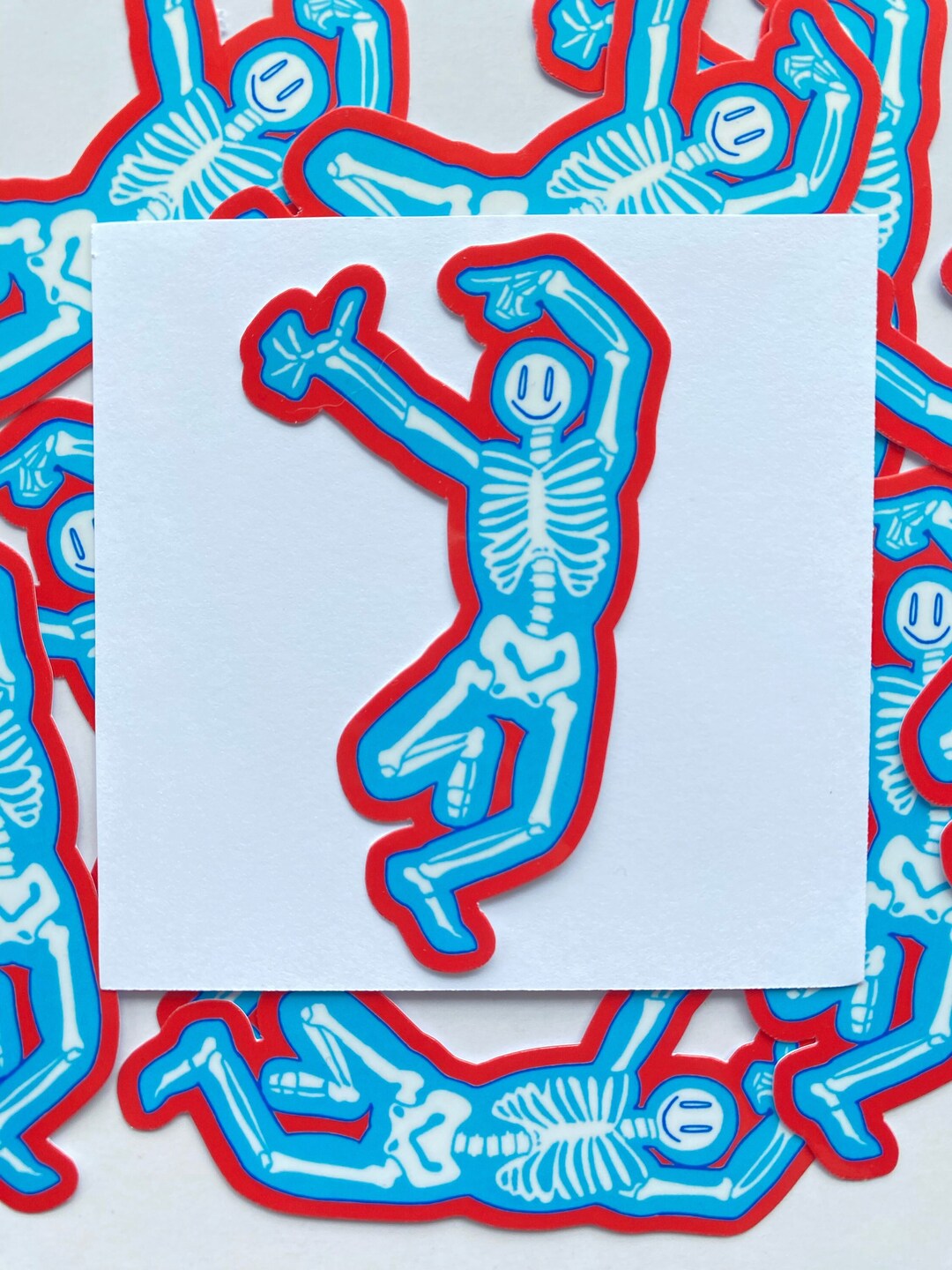 Dancing Skeleton Sticker / 3in Waterproof Sticker / Weatherproof ...