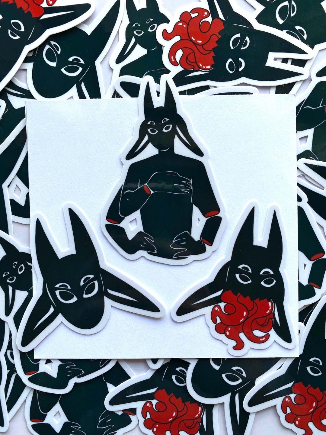 Four-eyed Demon Stickers / 3in Waterproof Sticker / Weatherproof ...