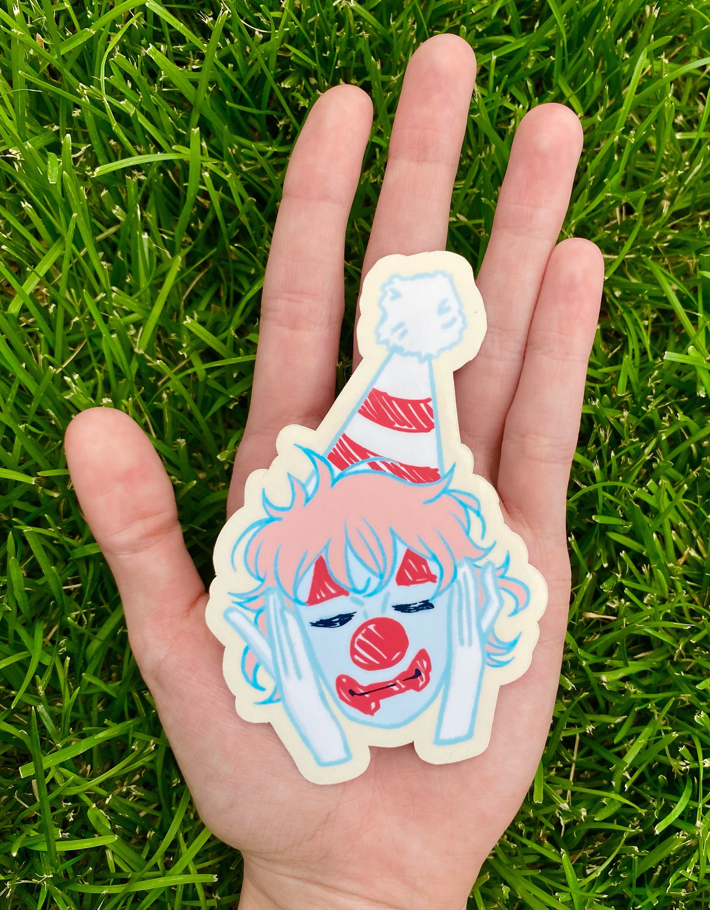 Three Wise Clowns / 4in Waterproof Sticker / Weatherproof - Etsy