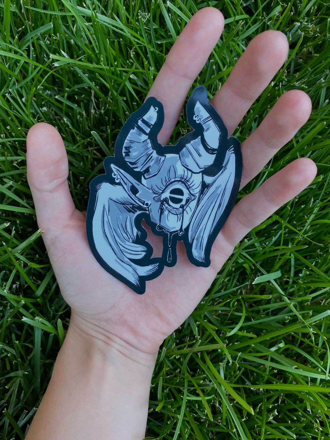 One-eyed Angel Sticker / 4in Waterproof Sticker / Weatherproof Sticker ...