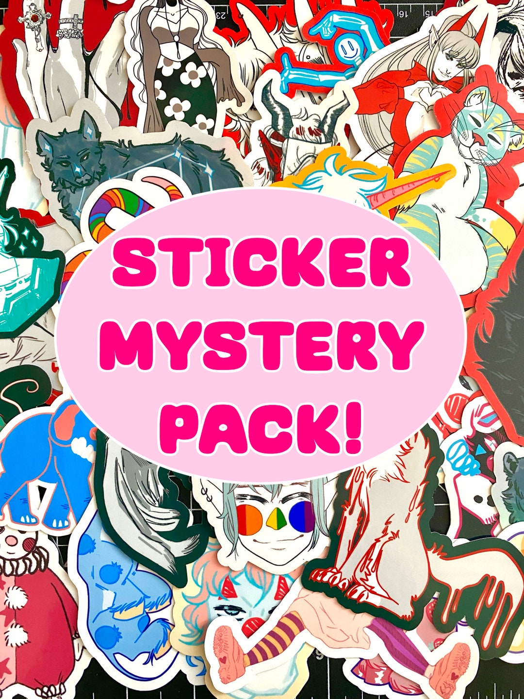 Sticker Mystery Pack // Pack of 5/10/25/50 - Etsy