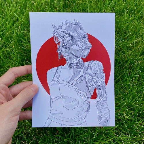 Many Hands Mini Prints / 7x5 Glossy Cardstock Original Art - Etsy