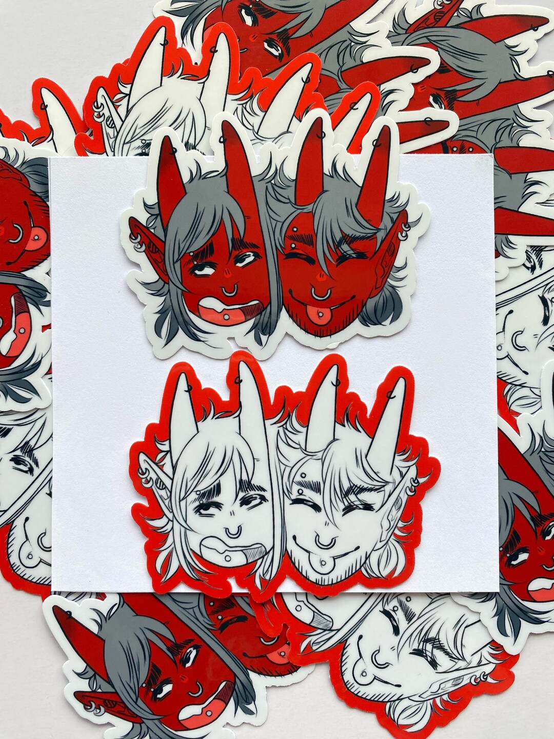 Chibi Demon Stickers / 3in Waterproof Sticker / Weatherproof Sticker ...