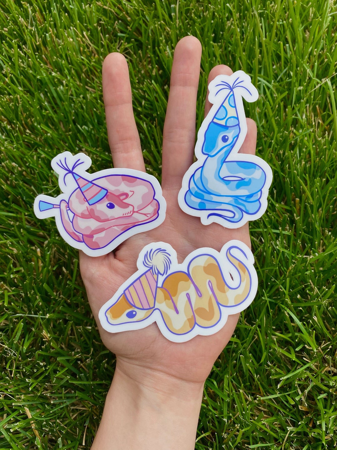 Birthday Snakes Sticker / 2in Waterproof Sticker / Weatherproof Sticker ...