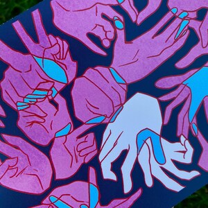 Many Hands Mini Prints / 7x5 Glossy Cardstock Original Art Prints - Etsy