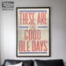 These Are the Good Ole Days Print, Vintage Red White and Blue Americana ...