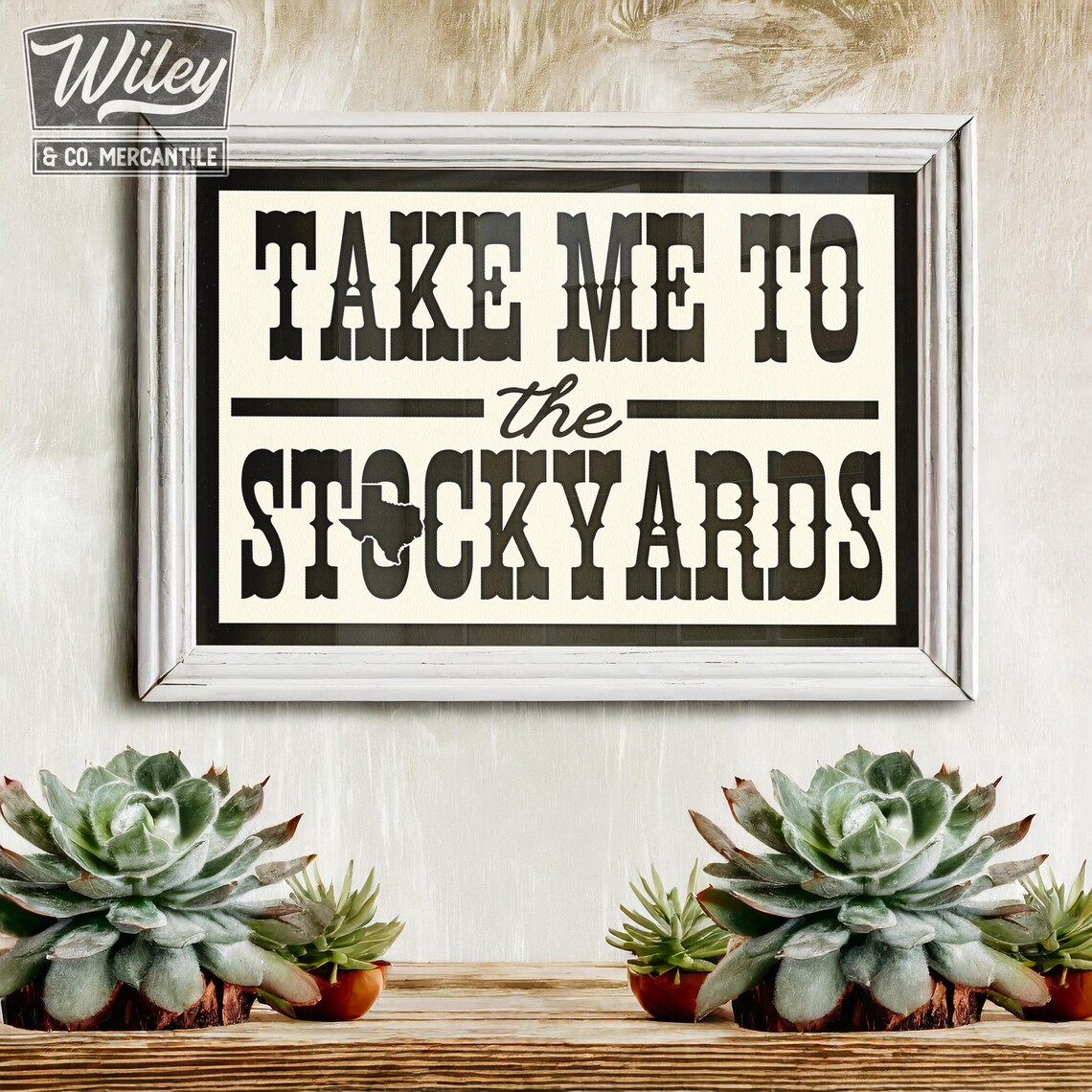 Take Me to the Stockyards Print, Fort Worth Texas Western Sign, Rustic ...