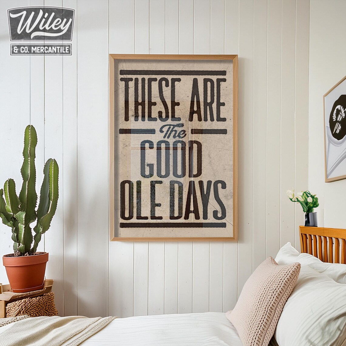 These Are the Good Ole Days Wall Art Print, Rustic Vintage Style Poster ...