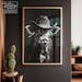 Cute Pig Wearing Cowboy Hat Art Print, Western Farm Animals Print ...