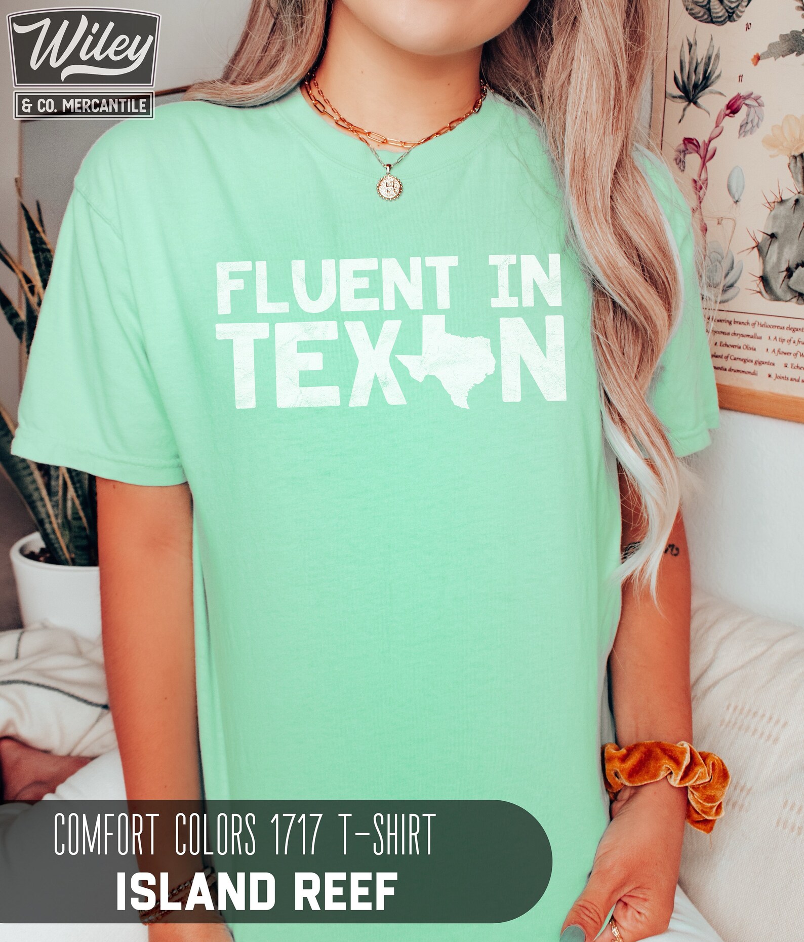 Fluent in Texan Shirt, Texas Comfort Colors Shirt, Oversized Tee, Cute ...