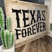 Texas Forever Vintage Ink Press Typography Art Print | Large Southern ...