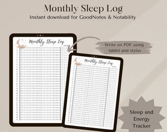 Sleep Energy Tracker - Etsy