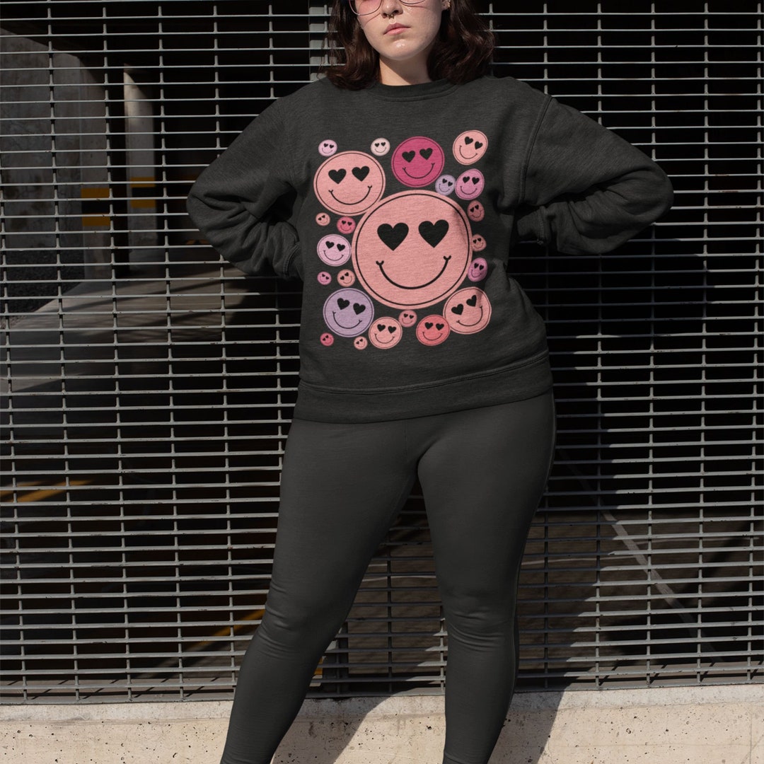 Black Plus Valentines Day Sweater, Plus Valentines Day Sweatshirt ...
