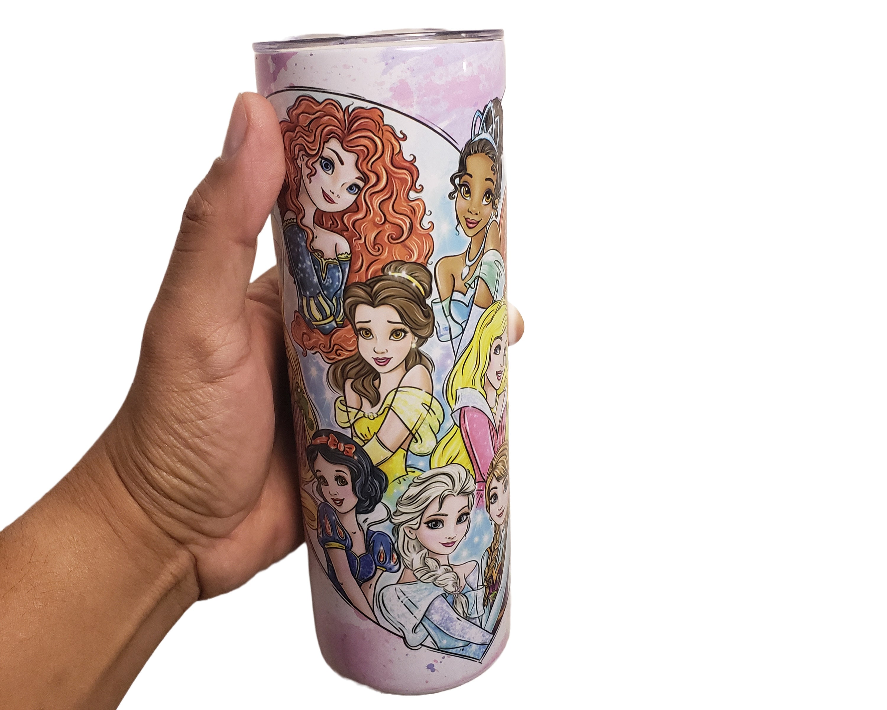 Princess Tumbler 20oz, Tumbler Princess, Princess Cup Cartoon Princess ...