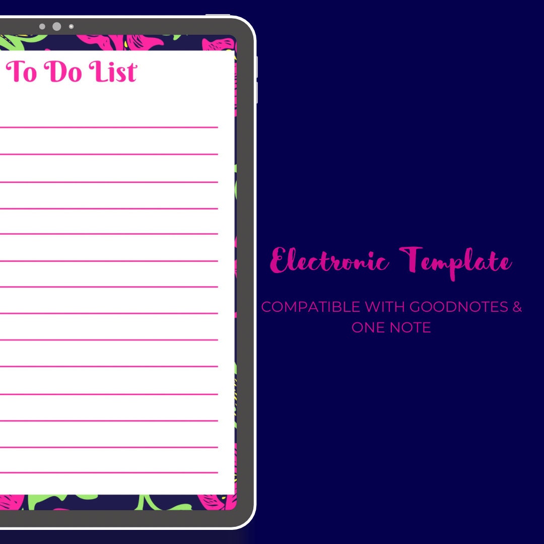 INSTANT Download: Colorful Floral Printable To-do List - Productivity ...