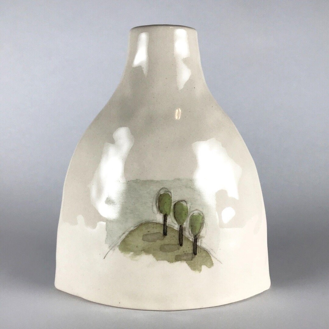 Rae Dunn by Magenta Rare Dimpled Vase 3 Trees Just Give Me Time to ...